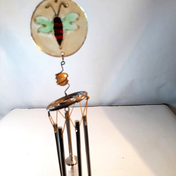 Other | Beautiful Metal Musical Sounding Wind Chimes With Pretty Bug In ...